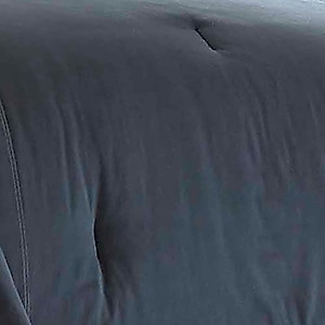 Eddie Bauer - King Comforter Set, Reversible Cotton Bedding with Matching Shams, Pre-Washed for Added Softness (Kingston Charcoal, King)