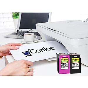 Cartlee Remanufactured Ink Cartridges Replacement for Canon 275 and 276 Ink Cartridges for Canon Ink 275xl 276 for Canon Pixma TS3522 Ink Cartridges for Canon TR4720 Ink Cartridges Printer Combo Pack
