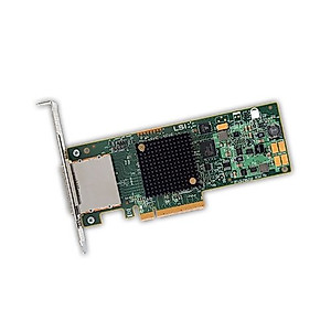LSI SAS 9207-8e 8-Port 6Gb/s SATA+SAS PCI-Express 3.0 Low Profile Host Bus Adapter; Single