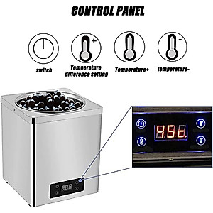 3/7L Commercial Food Warmer Machine, Electric Chocolate Tempering Machine, Steam Table for Buffet with Digital Control, CE/FCC/CCC/PSE