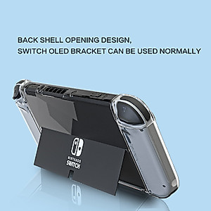 HEATFUN Protective Case for Switch OLED, Switch OLED Hard Console Case and TPU Joy Con Covers - Switch OLED Accessories