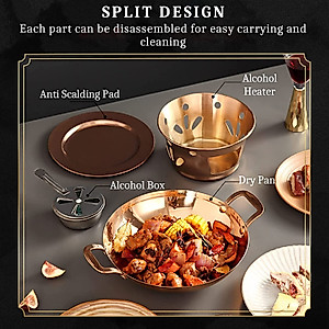 Commercial Chafers and Buffet Set, Stainless Steel Chafing Dish Server Warming Tray with Fuel Holders, for Birthday Party Wedding Celebration Alcohol Pot