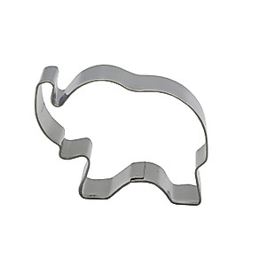 4 PCS Set Cute Elephant Shaped Stainless Steel Cake Fondant Cookie Mold Cutters