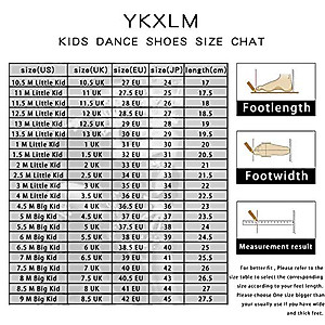 YKXLM Girl's & Women's Leather Latin Dance Shoes Ballroom Adjustable Buckle Dancing Shoes Cross Strap Ballroom Heels,Model AS-WH-D28-White-3.5cm,12.5 M Little Kid