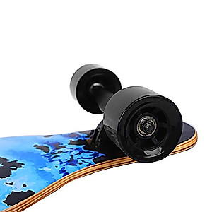 Longboard Skateboard, 41 Inch 8 Layer Canadian Maple Drop Through Longboards for Kids Boys Girls Youths Beginners.