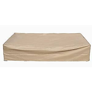 Dineli Outdoor Sectional Patio Sofa Covers Waterproof and Water Resistant 120＂L x 61＂W x 24.4＂H Heavy Duty 600D Rectangular Furniture Covers (Olive Green)