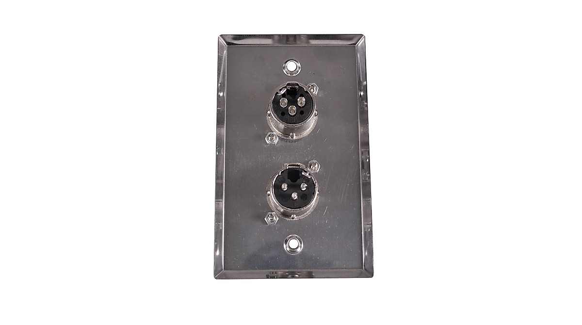 Seismic Audio Dual XLR Wall Plate – Premium Sound Connection