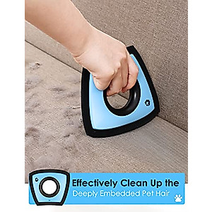 Gobeigo Pet Hair Remover for Couch/Car Detailing, Dog Hair Remover Mini Cat Hair Remover, Fur Removal Brush Great for Auto Detailer & House Cleaners Used in Fabric, Furniture, Couch or Carpet