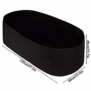 Pannow Fabric Raised Planting Bed, Garden Grow Bags Herb Flower Vegetable Plants Bed Rectangle Planter for Plants Flowers and Vegetables (2ft x 4ft)