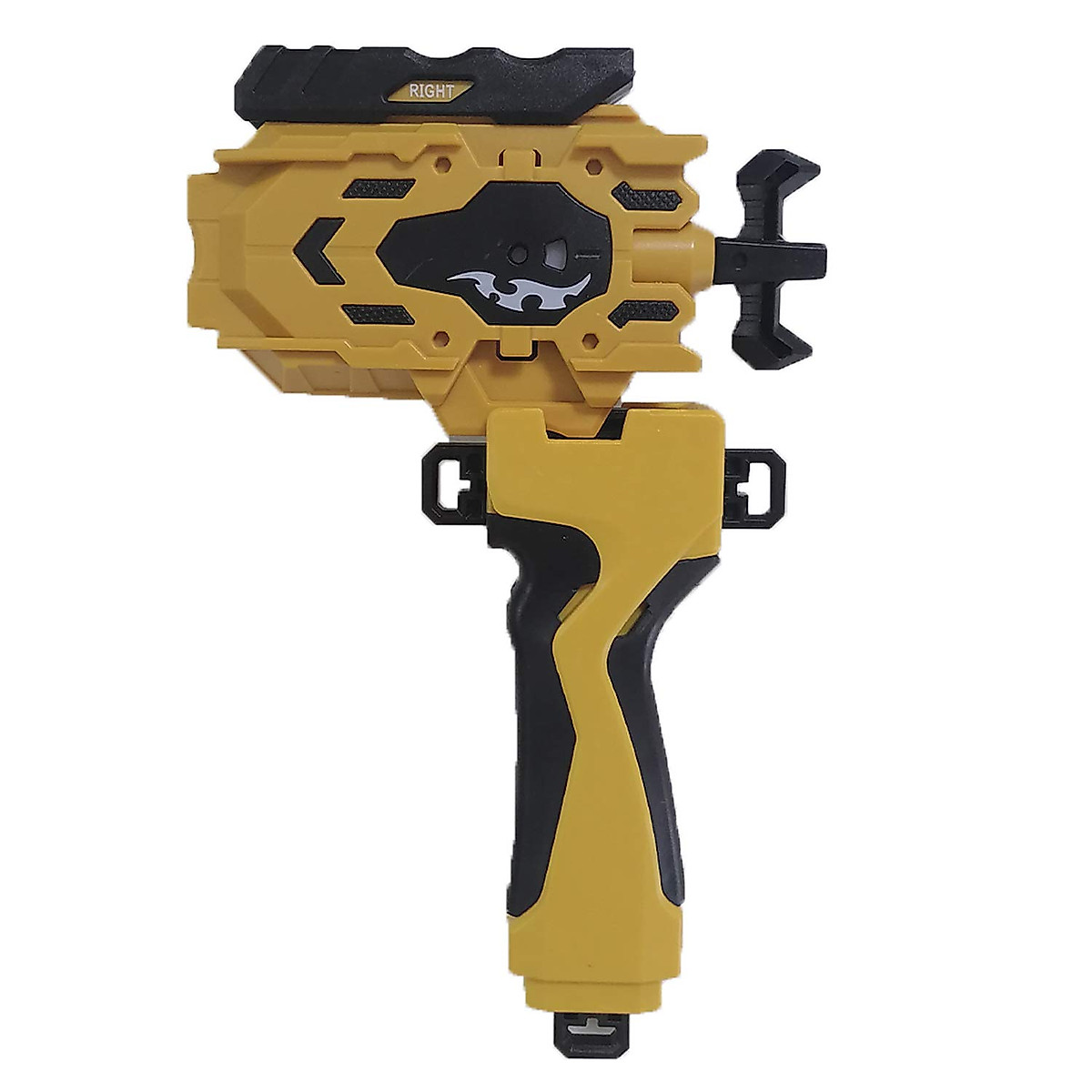 Speder Bey Gyro Blades Launcher and Grip, Light Sparking Battling Burst String Launcher Gyro Left&Right LR Spin Top Compatible with All Bey Burst Series Battling (Gold)