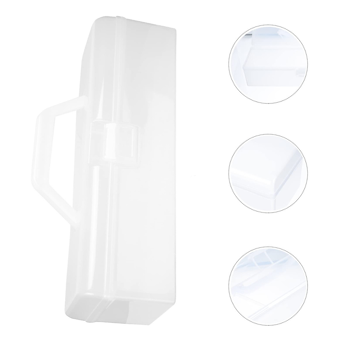 Cabilock 4 Pcs Noodle Storage Box Snacks Storage Container Fridge Containers Refrigerator Storage Bins Pasta Spaghetti Sundries Storage Container Plastic Cosmetic Food White