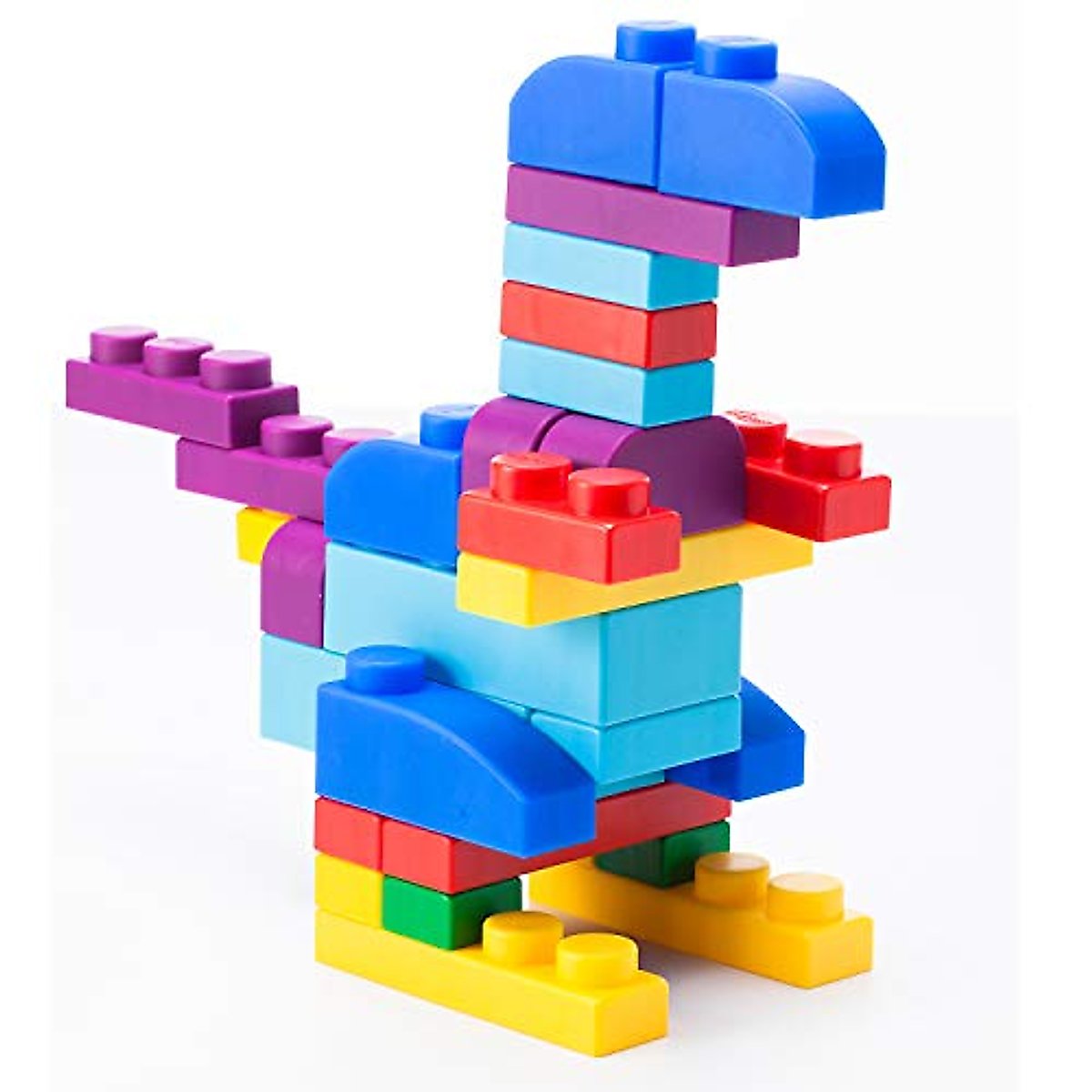 UNiPLAY Plus Soft Building Blocks — Creativity Toy, Educational Play, Cognitive Development, Early Learning Stacking Blocks for Infants and Toddlers, Primary (80-Piece Set)