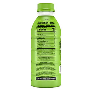 Prime Hydration Drink Sports Beverage"LEMON LIME," Naturally Flavored, 10% Coconut Water, 250mg BCAAs, B Vitamins, Antioxidants, 835mg Electrolytes, 20 Calories per 16.9 Fl Oz Bottle (Pack of 12)