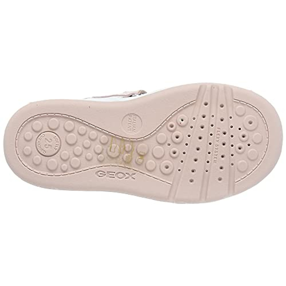 Geox Baby Girl's Biglia 8 (Infant/Toddler) Light Rose/White 21 (US 5.5 Toddler) M