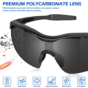 OXG 12 Pack Anti Fog Tinted Safety Glasses for Men, ANSI Z87.1 Safety Goggles Impact Scratch Resistant Eye Protection for Shooting, Work, Construction