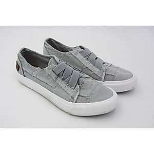 Blowfish Malibu Marley - Shoes for Women - Canvas Upper - Rubber Outsole - Cushioned Fabric Footbed Sweet Gray Color Washed Canvas 7 M