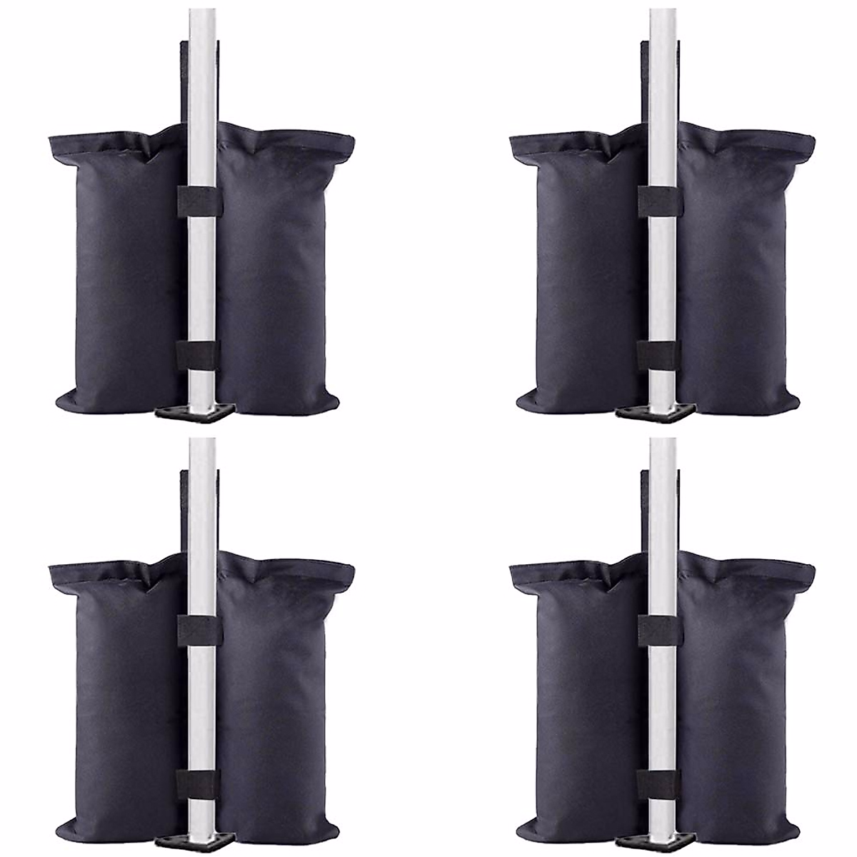 TESSLOVE Industrial Grade Weight Bags, Sand Bags Leg Weights for Pop up Canopy Tent, Patio Umbrella, Outdoor Furniture(Bags Only, Sand Excluded)