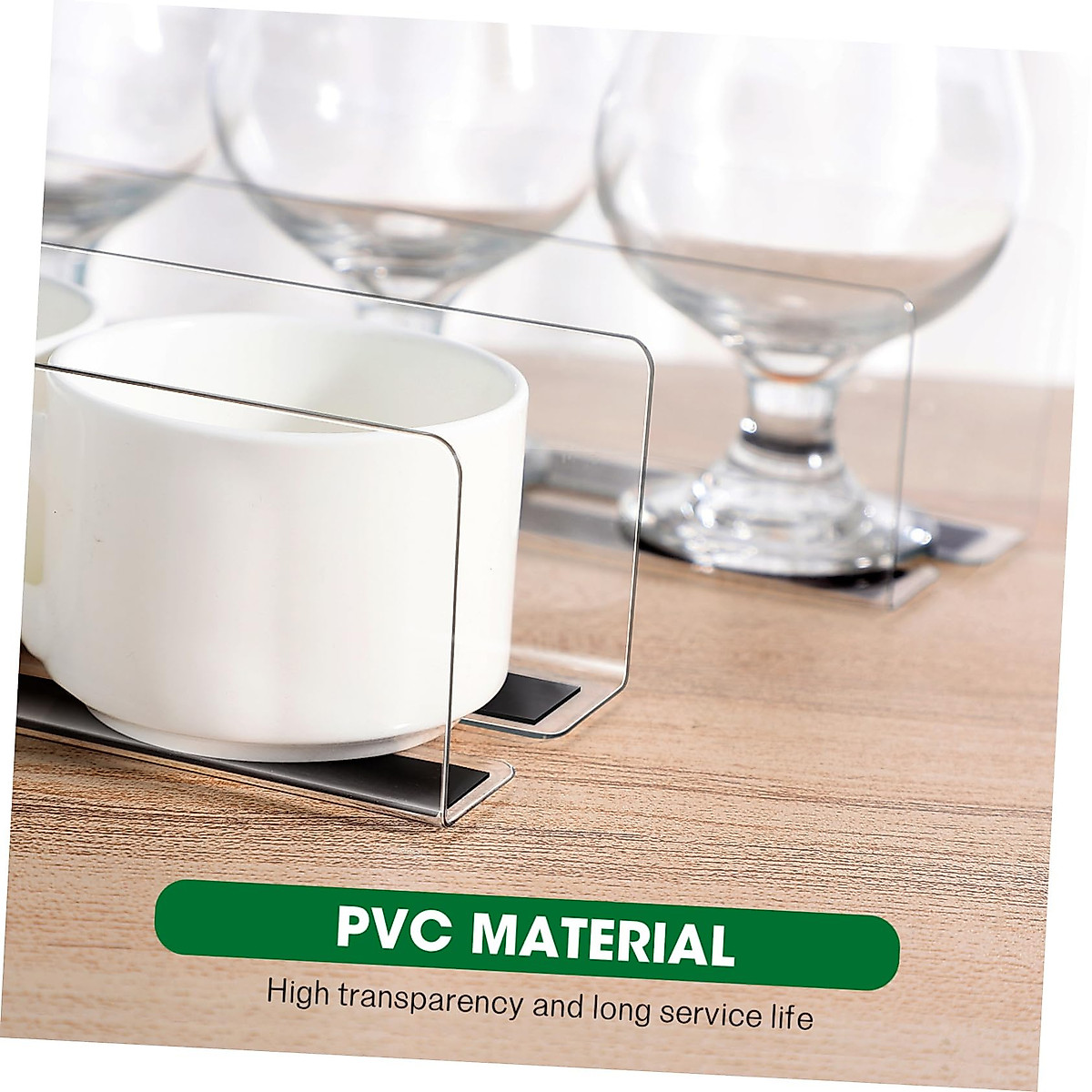 BUGUUYO 10pcs Dividing Partition L-Shaped Shelf Separator Closet Divider Closet Shelf Organizer Clear Bookshelf Separator Supermarket Shelf Dividers Plastic Shelves Towel PVC Vertical Tray