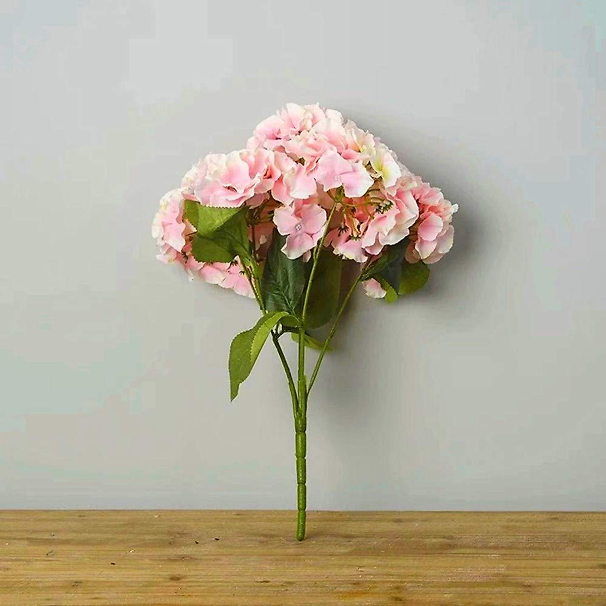 Jasion Artificial Flowers Fake Hydrangeas Flowers 5 Heads Silk Bouquet for Office Home Party Wedding Bridal Decoration