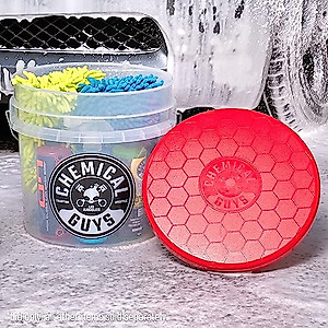 Chemical Guys IAI518 Car Wash Bucket Lid, Red (Can Be Used as Seat, Storage, Etc) - Fits Chemical Guys Bucket & Other Standard Buckets; Bucket Not Included