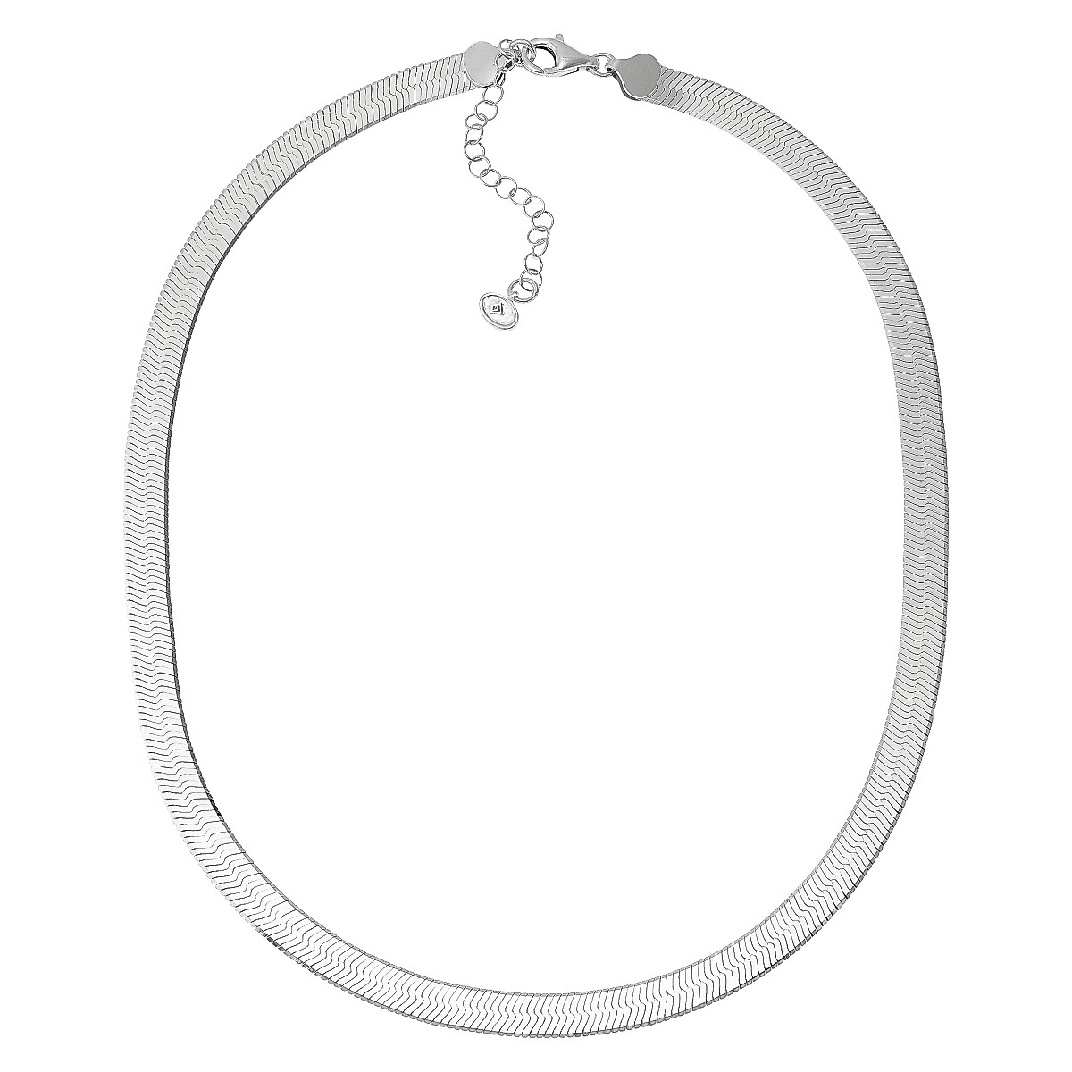 Silpada 'Herringbone Circle' Chain Necklace in Sterling Silver, 18"+ 2"