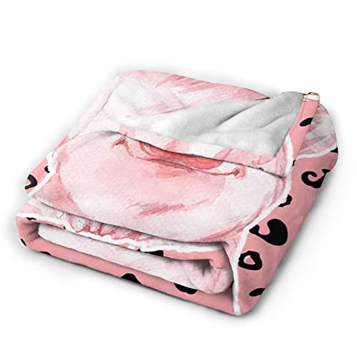 Cute Pig Cozy Soft Flannel Blanket Luxury Fleece Bed Blanket Throw Blanket Lightweight for Sofa Chair Bed for Couch Living Room 50"X40"