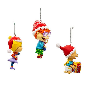 Kurt S. Adler Rugrats Blow Mold 3-Piece Ornament Set, 3.5-Inches, Multicolor