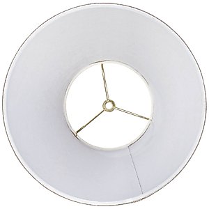 Fine Burlap Small Empire Shape 6" Top x 12" Bottom x 9" Slant (Spider) Replacement with Harp and Finial - Springcrest