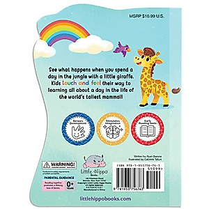 Jungle Days with Giraffe - Touch and Feel Board Book - Sensory Board Book