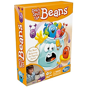 Hasbro Gaming Don't Spill The Beans Game for Kids, Easy and Fun Balancing Game for Kids Ages 3 and Up, Preschool Games for 2 Players, Kids Board Games