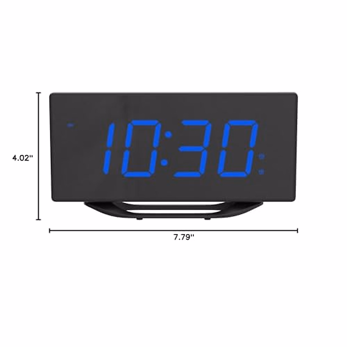 Loud Digital Alarm Clock for Bedroom,Bedside Dual Alarm Clock for Heavy Sleepers Adult Teen with USB Charger,Desk Clock with 8.7"Large LED Display,Battery Backup,7-Level Brightness&Volume,Snooze,DST