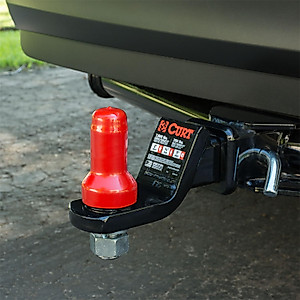 CURT 41355 Red Rubber Switch Ball Cover, Fits 1-1/8-Inch Neck, 1-In Threaded Shank