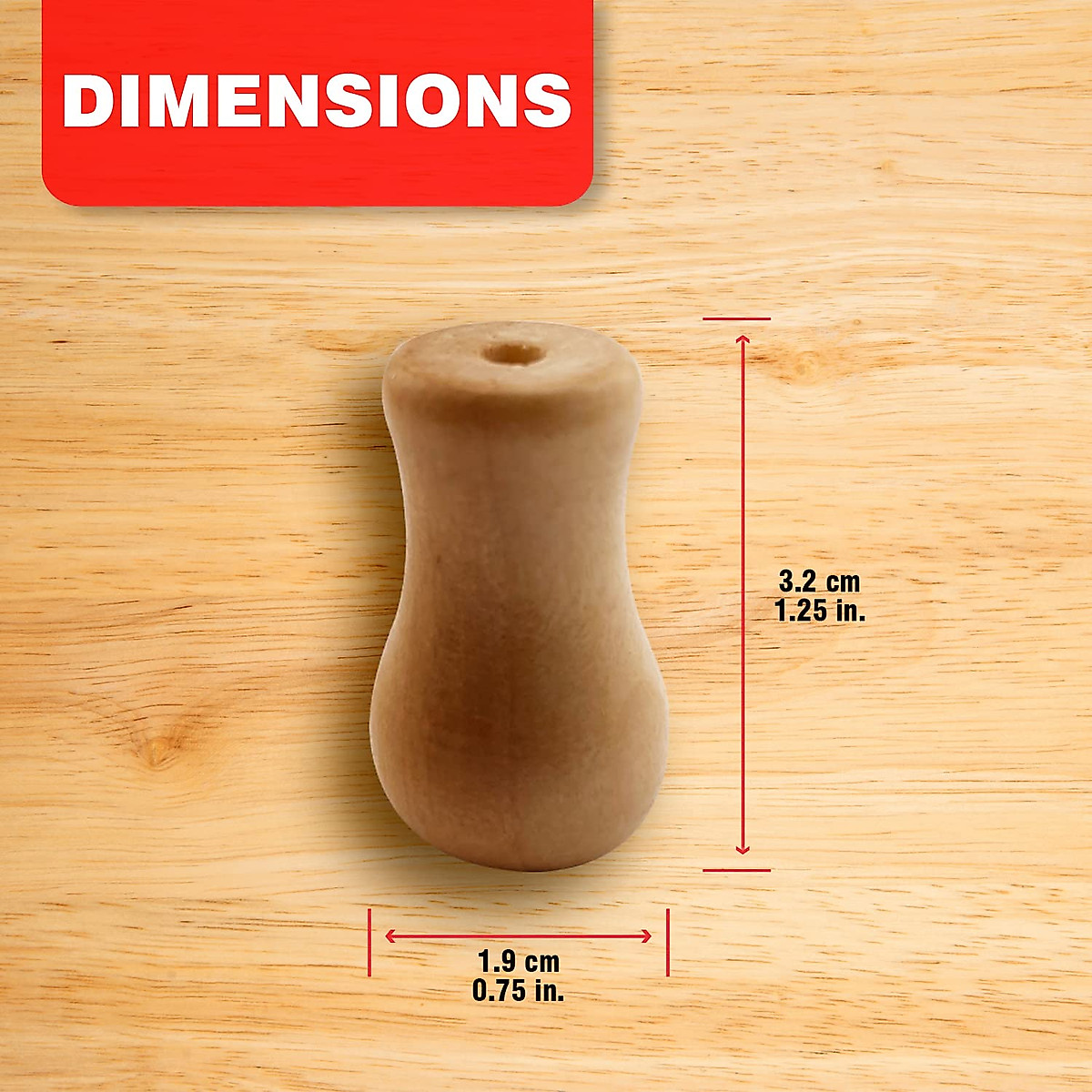 Amazing Drapery Hardware 12 Natural Stained Wood Cord Tassels in Vase Shape for Wood Blind and Roman Shade Pull Cords - Rustic Window Treatment Accessories