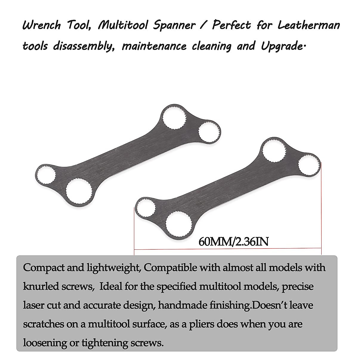 HQPARRTS New Wrench Multitool Spanner Compatible With L-eatherman Multitool for L-eatherman Disassembly Maintenance Clean Upgrade New Version2.1(Version2.1)