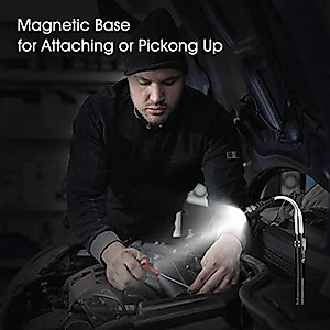 LED Magnetic Pickup Tool, Tools Gifts for Men Who Have Everything, Telescoping Pick Up Stick Magnet Tool, Telescoping Magnet Pick Up Gadget Tool for Men, DIY Handyman, Father/Dad, Husband, Boyfriend