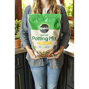 Miracle-Gro Indoor Potting Mix 6 qt., Grows beautiful Houseplants