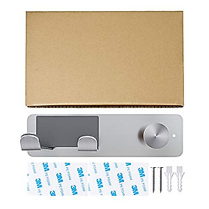 FLE Hair Dryer Holder Wall Mounted, Stainless Steel Self Adhesive Blow Dryer Holder Rack for Dyson Supersonic Hair Dryer,Silver