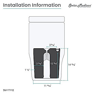 Swiss Madison SM-1T112 Ivy One Piece Toilet Dual Flush