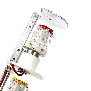 Baomain Industrial Signal Light Column LED Alarm Round Tower Light Indicator Continuous Light LGP-502T Warning Light Red AC 110V