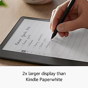 Kindle Scribe Everything Bundle including Kindle Scribe (32 GB), Premium Pen, Leather Folio Cover with Magnetic Attach - Burgundy, Power Adapter, and Pen Replacement Tips
