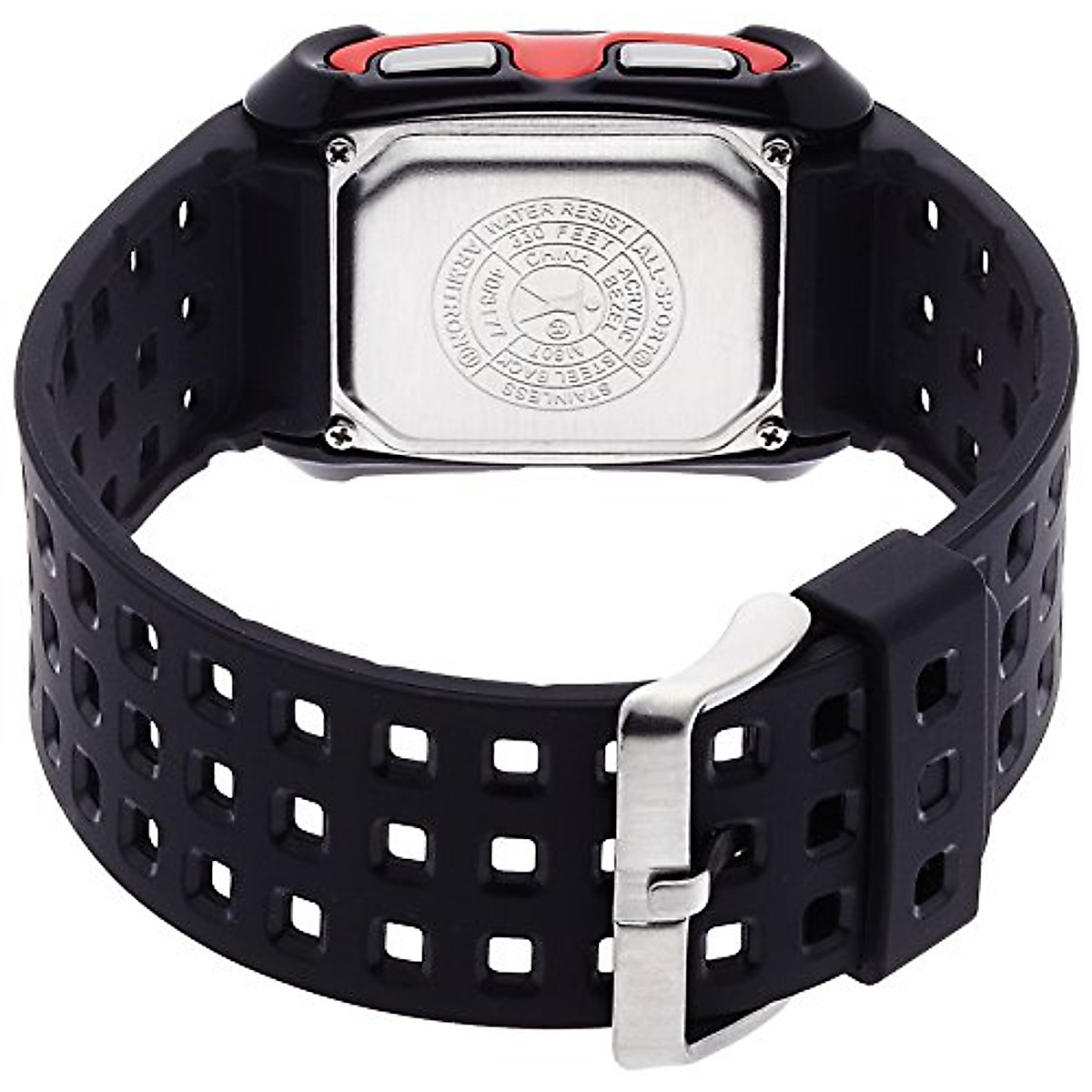 Armitron Sport Men's 408177RED Chronograph Black and Red Digital Watch