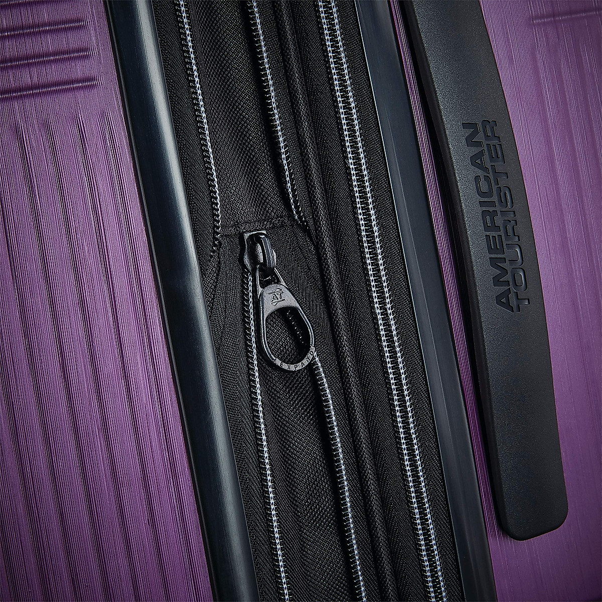 American Tourister Stratum XLT Expandable Hardside Luggage with Spinner Wheels, Power Plum, Carry-On 21-Inch