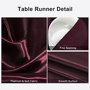 BETRIC Satin Table Runner 12 x 108 inch for Wedding, Birthday Parties, Banquets Decorations - 1 Pack,Gold