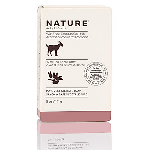 Nature by Canus Bar Soap, Shea Buttr, 5 Oz, With Fresh Canadian Goat Milk, Vitamin A, B3, Potassium, Zinc, and Selenium (89824)