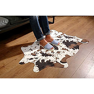 MustMat Cute Cow Print Rug Fun Faux Cowhide Area Rug Nice for Decorating Kids Room 29.5" W x 43.3" L