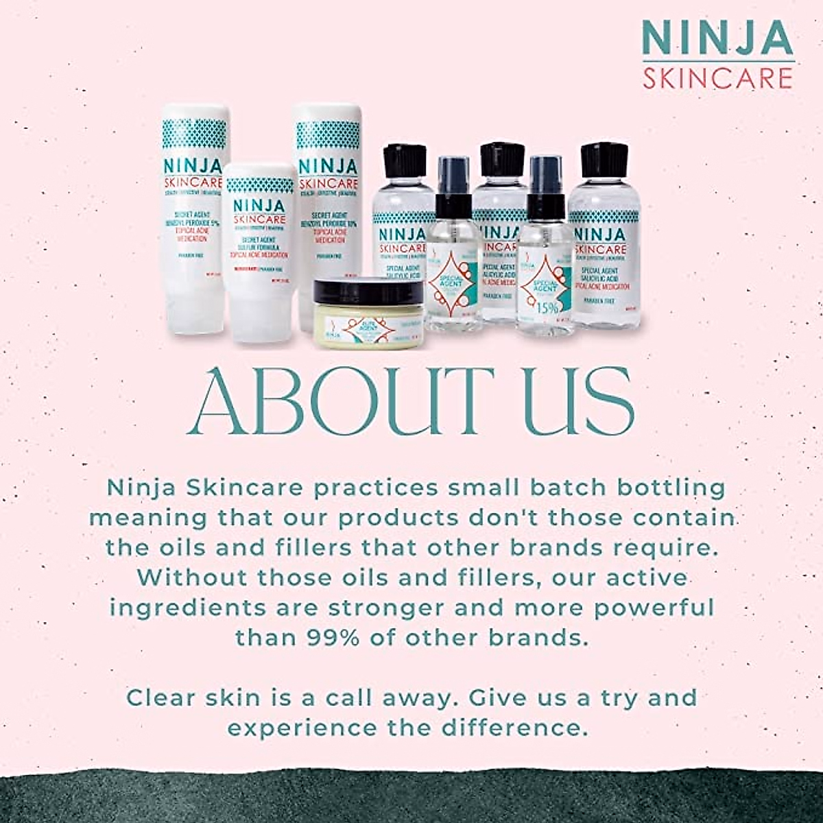 Ninja Skincare 10% Benzoyl Peroxide Medication Wipe out Wash For Acne Paraben-Free: The Strongest Topical Treatment for Clearer Skin