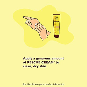 Bach RESCUE Cream, Hydrating Skincare for Hands, Body and Face, Shea Butter, Homeopathic Stress Relief Flower Essences, Fragrance-Free, Paraben-Free, 30g