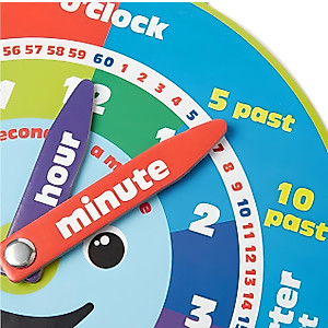Morgan's Direct Early Learning Education Clock Moveable Hands Smiley Face Magnetic. - Easy to use and to learn for young children as well as durable and portable.