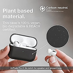 Woodcessories - Sustainable case Compatible with AirPods Pro Cover, Black