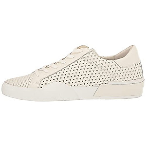 Dolce Vita Women's Zina PERF Sneaker, White Perforated Leather, 6.5
